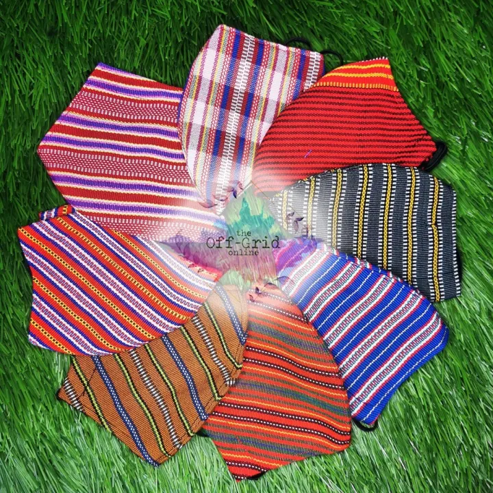 Ifugao weave face mask - Inabel Collection Men's Face Mask Girl's Face ...