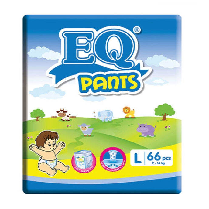 EQ Pants Mega Pack Large 66's - Pants Baby Diapers | Lazada PH