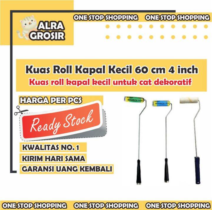 Kuas rol kapal Mini Roll Roller Paint Kuas Roll Cat KecIL | Lazada ...