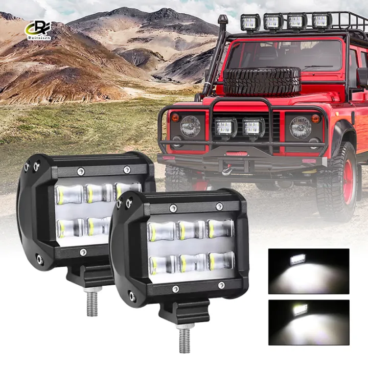 9-32V DC LED รถยนต์4 "ไฟทำงาน18W โคมไฟขับรถสำหรับรถบรรทุก4X4อุปกรณ์ ...