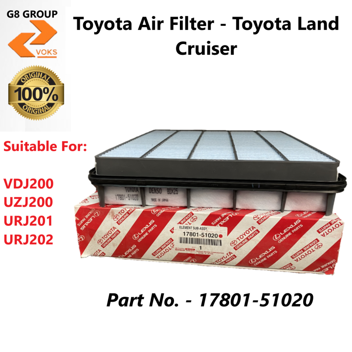 Toyota Air Filter - Toyota Land Cruiser ( 17801-51020 ) | Lazada