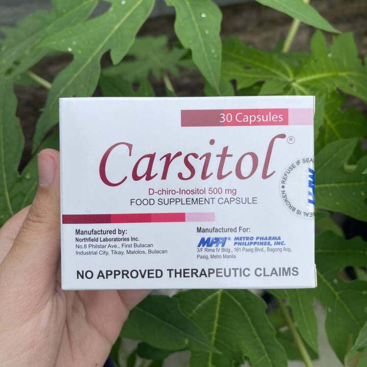 CARSITOL D-chiro-Inositol 500 mg Food Supplement Capsule (30 capsules ...