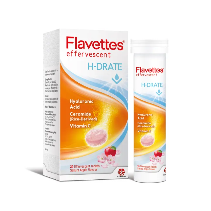 FLAVETTES Effervescent H-Drate 30S | Lazada