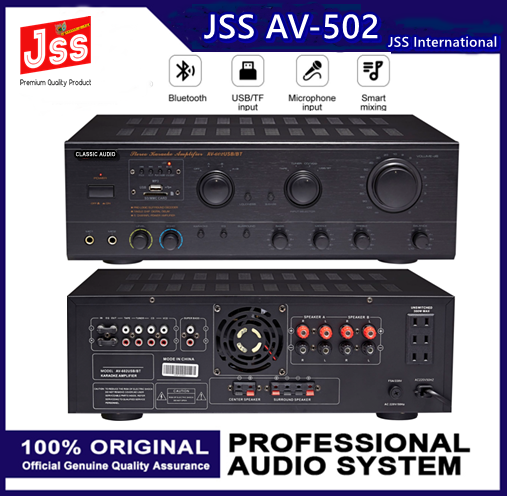 JSS MegaPro Karaoke Amplifier AV-502 / 602 500W X 2 5-Channel Karaoke Amplifier with USB and ...