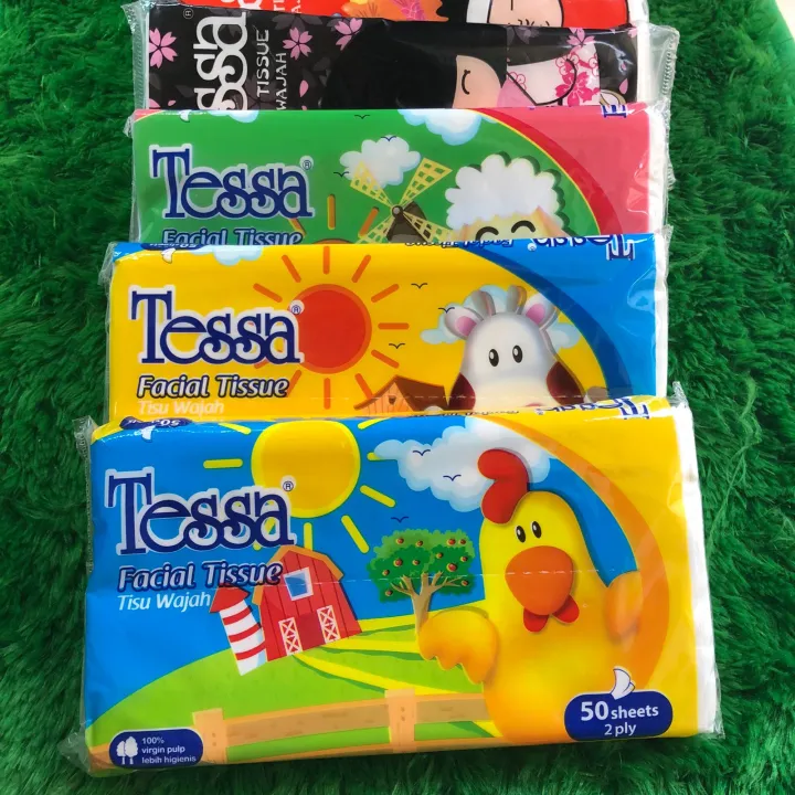 Tissue Tessa Travel Pack 50 sheets 2ply / Tisu Tessa Travelpack ...