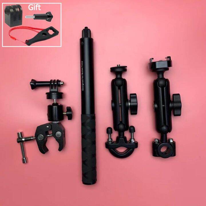 Motorcycle Camera Holder Handlebar Mount Bracket for GoPro& Insta360 ...