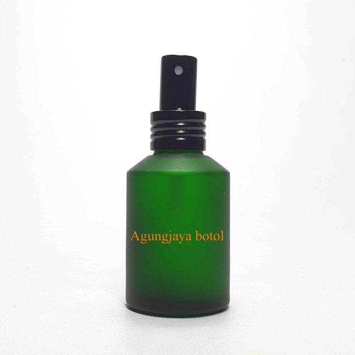 Botol Kaca GD 60 Ml Hijau Frosted Tutup Spray Alu Spiral / Botol Kaca ...