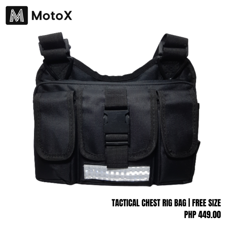 CHEST RIG BAG Multi-pocket Strap Vest Hip Hop Fashion Plain Adventure ...