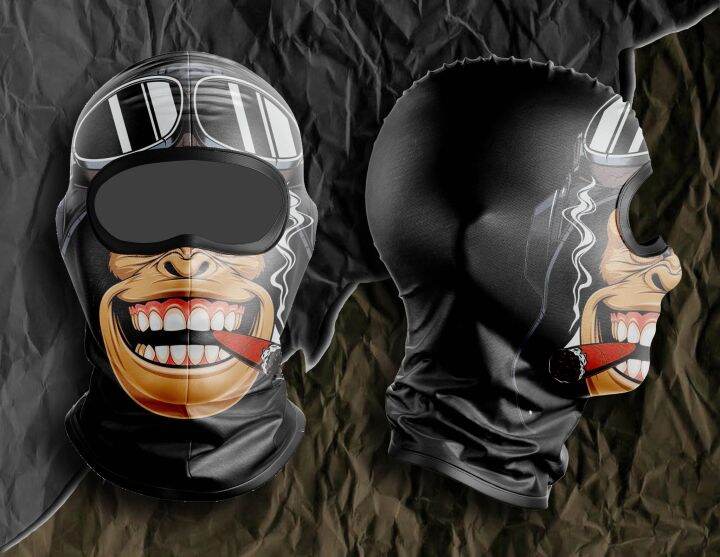 riders balaclava MONKEY B02 full sublimation high quality fabrics ...