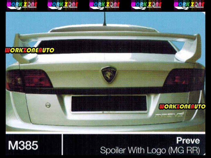 M385 Proton Preve Fiber Spoiler With Logo (Mugen RR) Body kit Bodykit ...