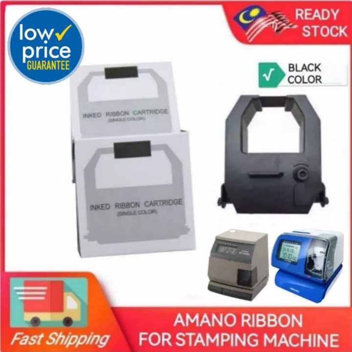 Amano Ribbon Amano Pix200 Pix3000 Time Stamping Ribbon Amano Ink *Black ...