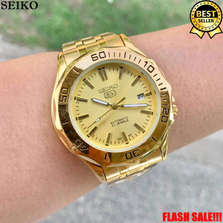 Seiko 5 Expensive Waterproof Automatic Hand Movement Date 21 Jewels All ...