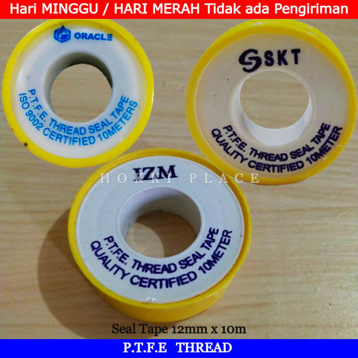 SEAL TAPE 12MM X 10 METER Siltip Sealtape Pipa Paralon sealtape ...