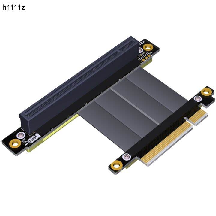 PCIE Riser PCI Express X8สำหรับ PCIE X16,การ์ดจอตัวผู้กับตัวเมียสายต่อ ...