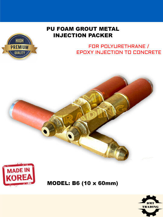 30pcs B6 Metal Packer for PU Foam Injection / Epoxy / Foam Grouting / Waterproofing (MADE IN ...