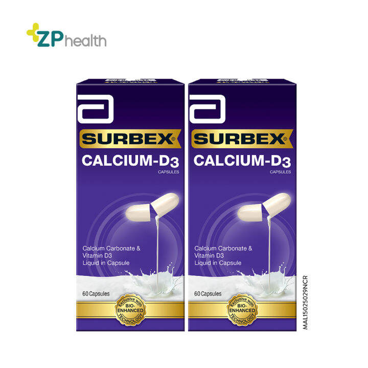 Surbex Calcium D3 60s x2 | Lazada