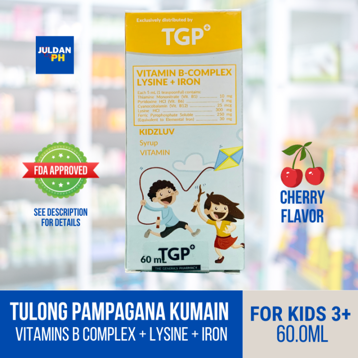 (Incremin Generic) Kidzluv - Multivitamins + Vitamin B Complex + Lysine ...