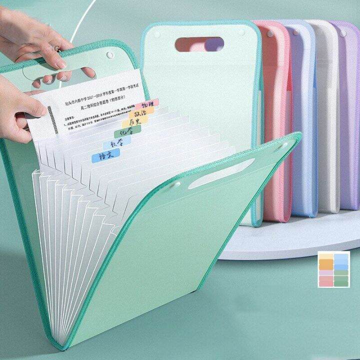 13 Grid Folder File Organizer Expanding File Folder Clear Book Test ...