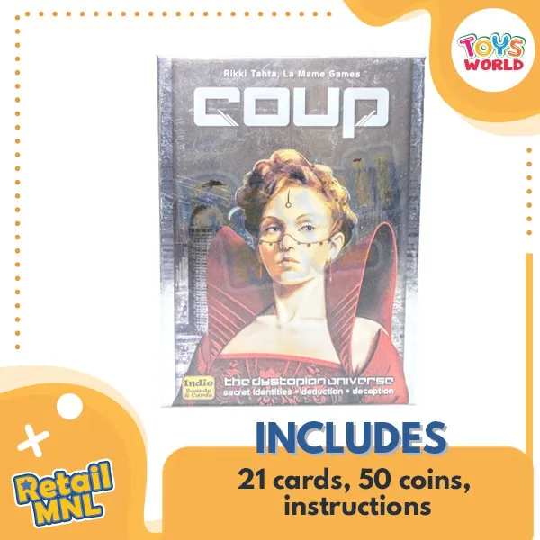 Retailmnl Coup Card Game (The Dystopian verse) High Quality English ...