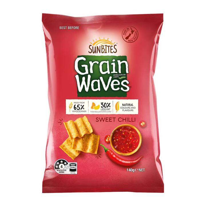 Sunbites Grain Waves Wholegrain Chips Sweet Chilli 140g | Lazada Singapore