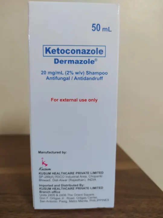 Ketoconazole Dermazole Antidandruff Shampoo 50mL bottle | Lazada PH