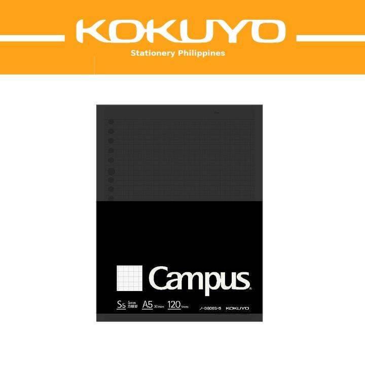 Kokuyo NO-G806S-5 Campus Loose Leaf Refill A5 20 Holes, Grid Lines | Lazada PH