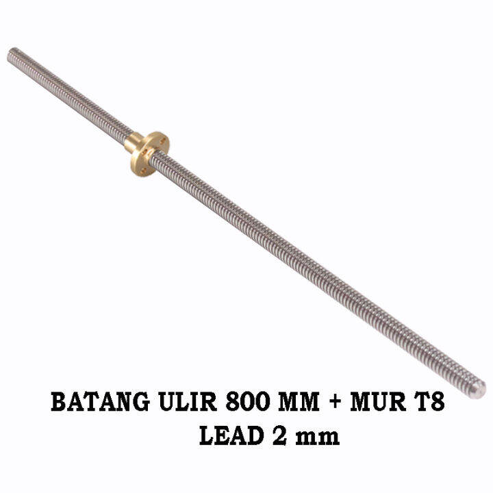 EELIC SEP-MURT8LP2MM-800MM Linear Screw Rod T8 lead 2mm Mix sekrup ...