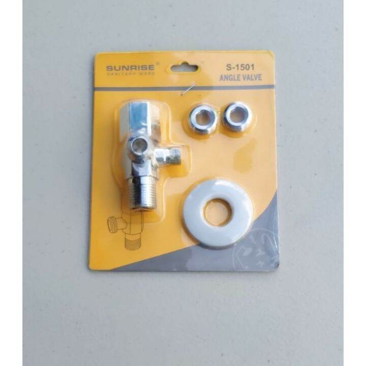 Sunrise Angle Valve two way. with adaptor 3/8 1/2. | Lazada PH