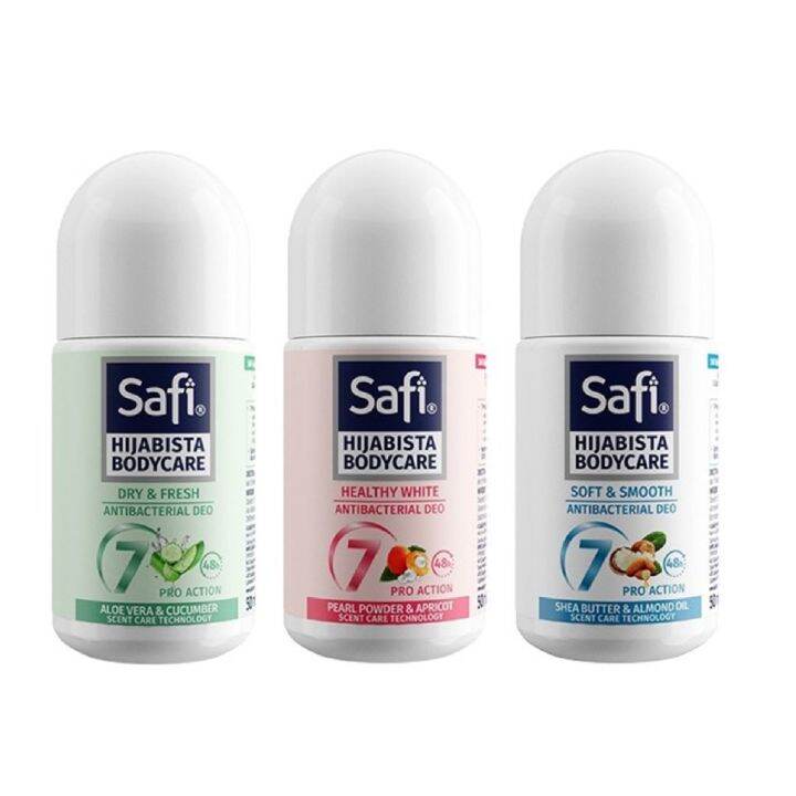 Safi Hijabista Women Antibacterial Deodorant Roll On 50ml - 3 Variants ...
