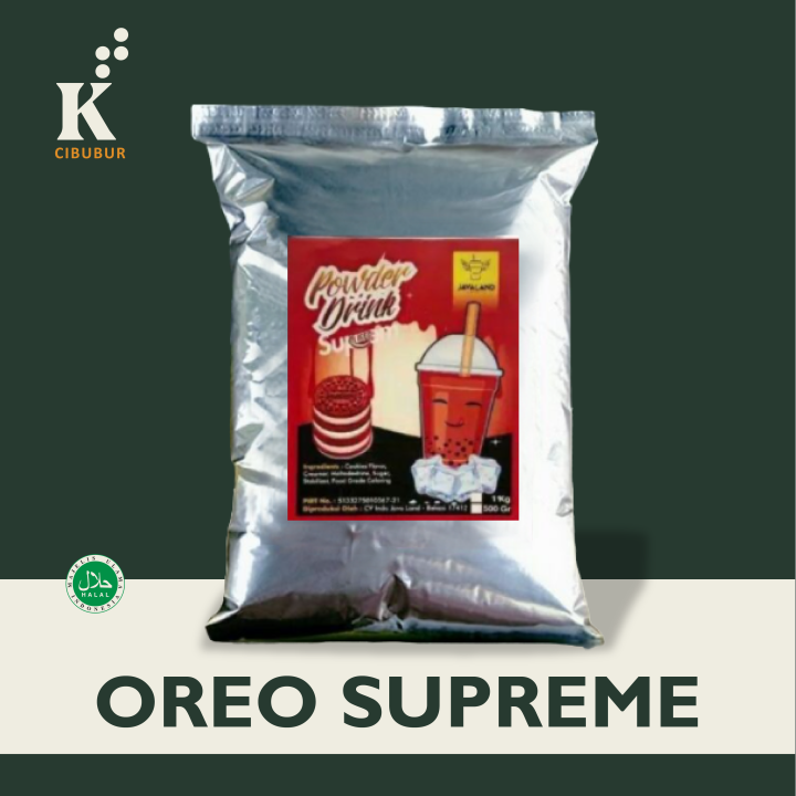 OREO SUPREME Bubuk kiloan Bubble Powder Drink Bubuk Reguler Original ...
