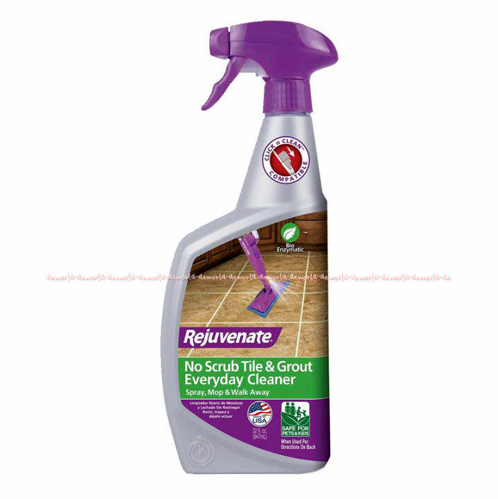 Rejuvenate 947ml No Scrub Tile & Grout Everyday Cleaner Pembersih ...