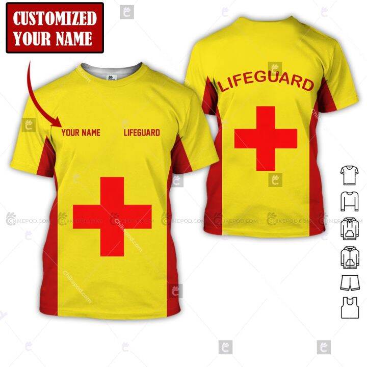 Personal Name Lifeguard 3D All Over Printed Clothes CM820 | Lazada.co.th