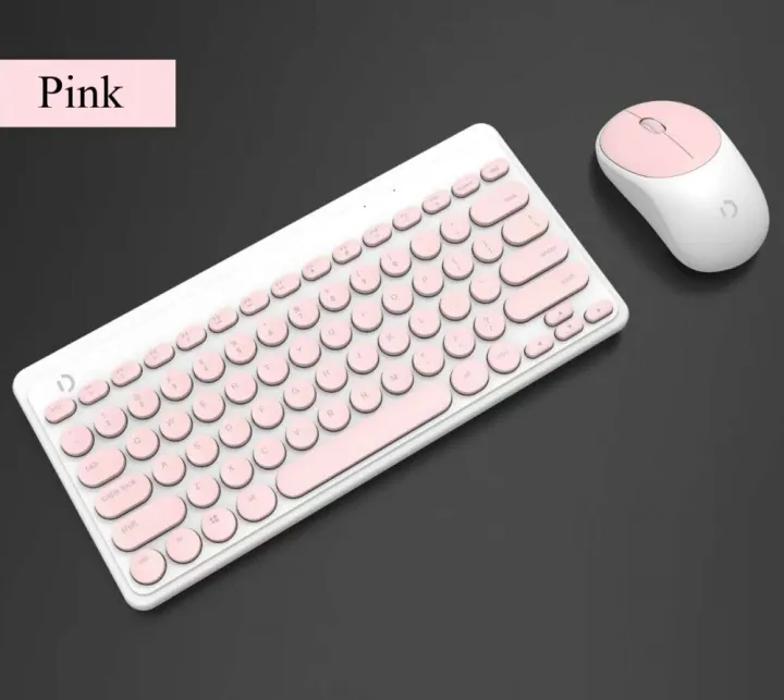 Wireless Keyboard and Mouse Combo Portable Silent Chocolate Key Ultra ...