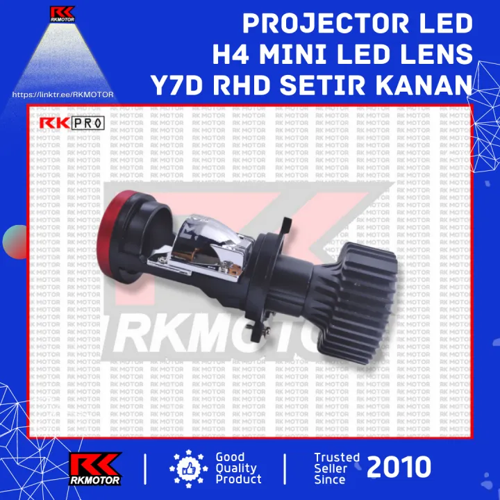 Lampu LED Mini Projie H4 50 Watt Y7D Cut Off RHD Setir Kanan mobil ...