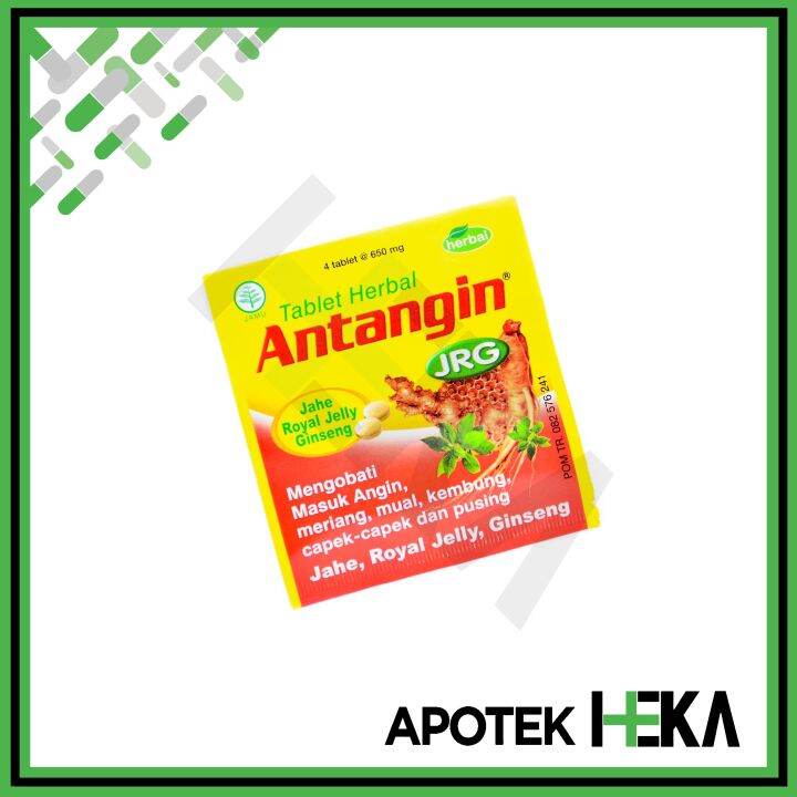 Antangin JRG Tablet Herbal + Jahe Merah Strip isi 4 Tablet | Lazada ...
