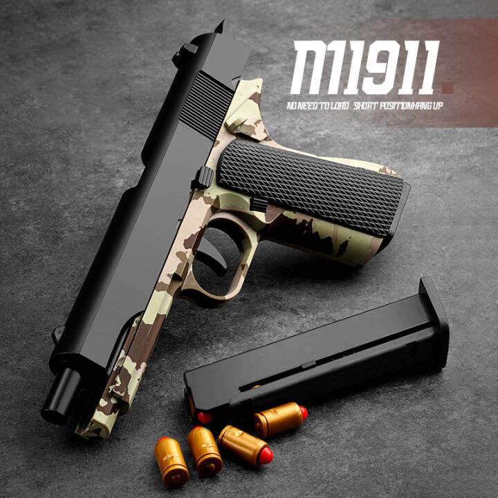 【Kids wonder】M1911 Throwing Soft Bullet Hand Toys Empty Hanging ...