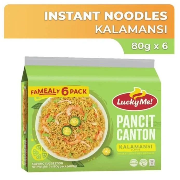 Lucky Me! Pancit Canton Kalamansi 80g x 6s | Lazada PH