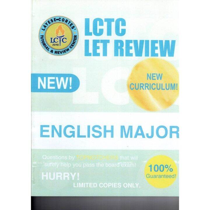 English Major 2023 LET Reviewer NEW CURRICULUM Lazada PH english-major-2023-let-reviewer-new-curriculum-lazada-ph