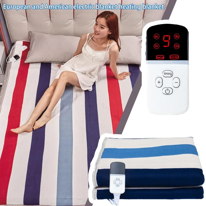 Intelligent Electric Blanket Plush Fiber Electronic Heating Blanket ...