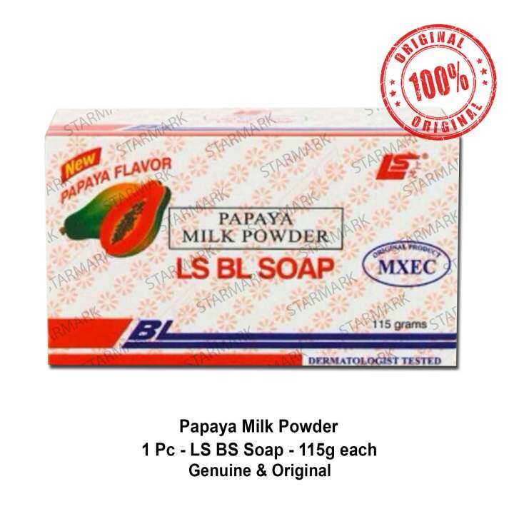 LS BL Soap Soaps 115g 115 grams each Papaya Milk Powder Set of 1 Pc ...
