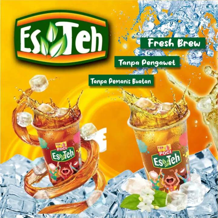 Spanduk Es Teh Poci I Banner Minuman | Lazada Indonesia