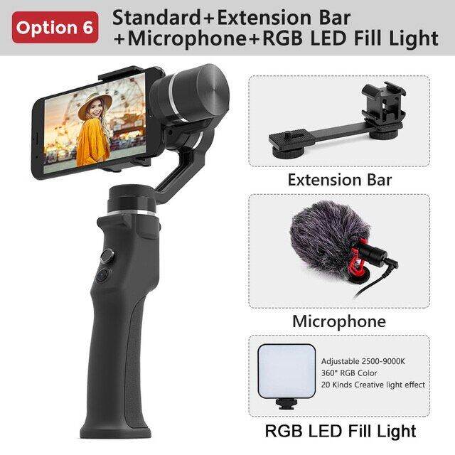 Capture 3-Axis Handheld Gimbal Stabilizer Wireless Bluetooth For Cell ...