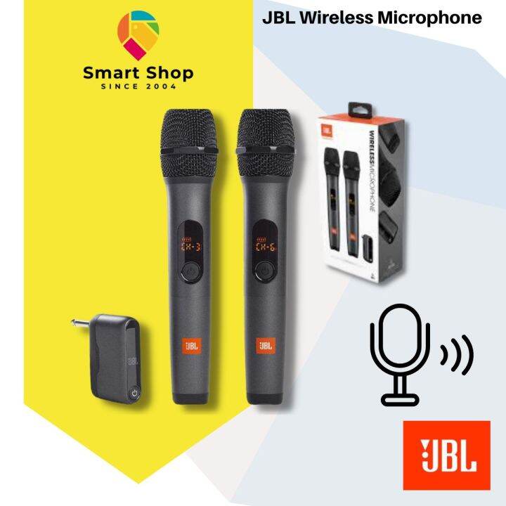 JBL Wireless Microphone DUO SET UHF dual channel Sing along with ...