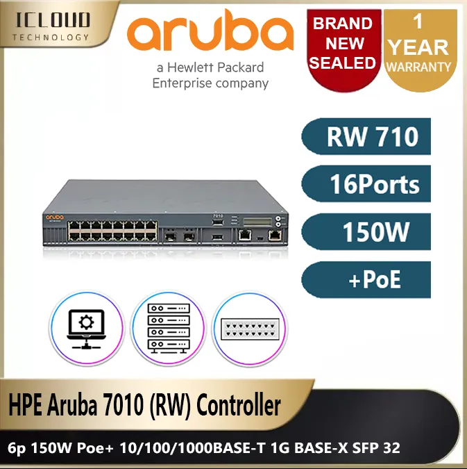 Aruba HPE 7010 (RW) Controller - network management device 16p 150W ...