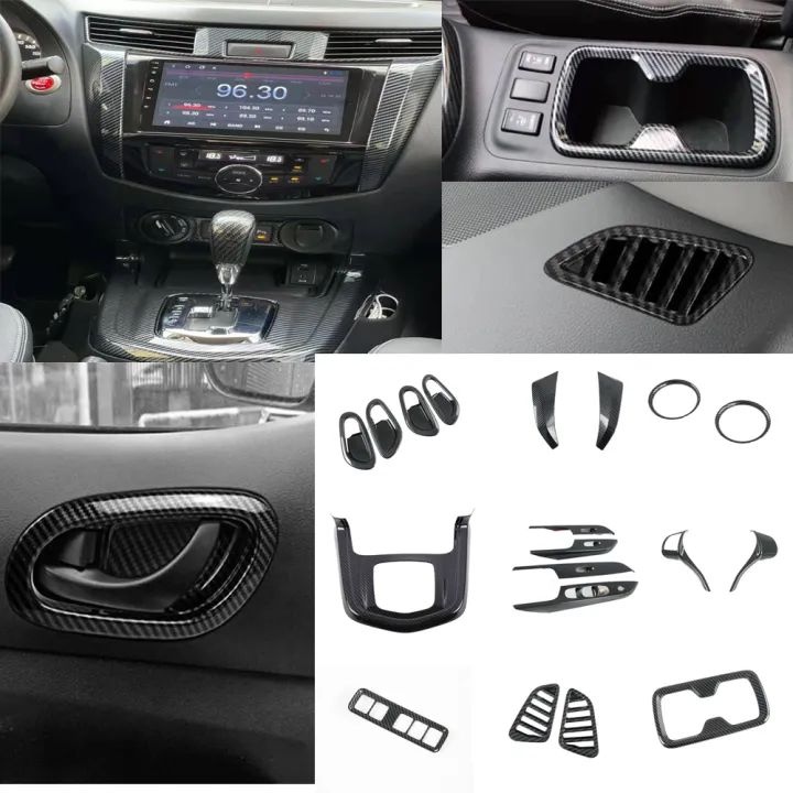 สำหรับนิสสัน Navara NP300 ST 2014-2017 2018 2019อุปกรณ์ตกแต่งภายใน ...