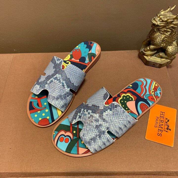 【Ready Stock Oversea】Hermes Multicolor Sandals For Men | Lazada PH