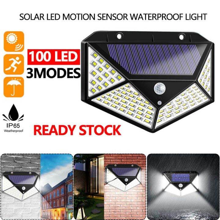 lampu solar luar rumah terang led solar light outdoor wall light ...