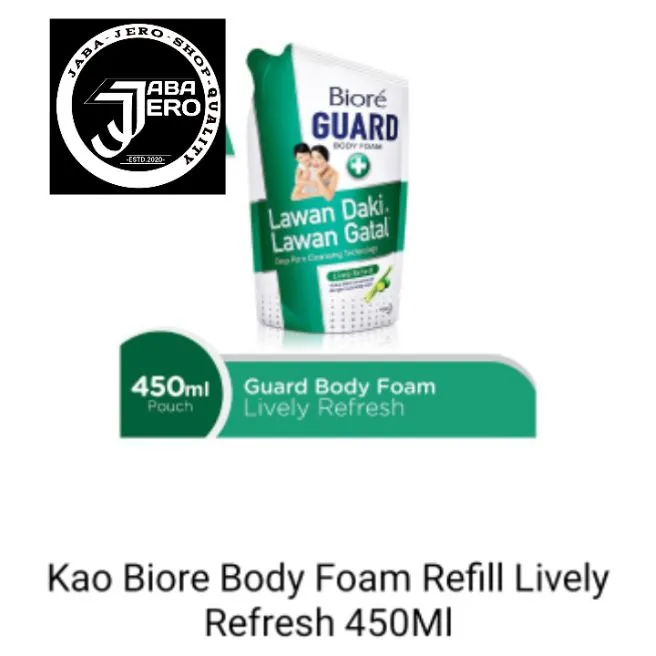 biore body wash refill 450 ml Hijau sabun mandi cair | Lazada Indonesia