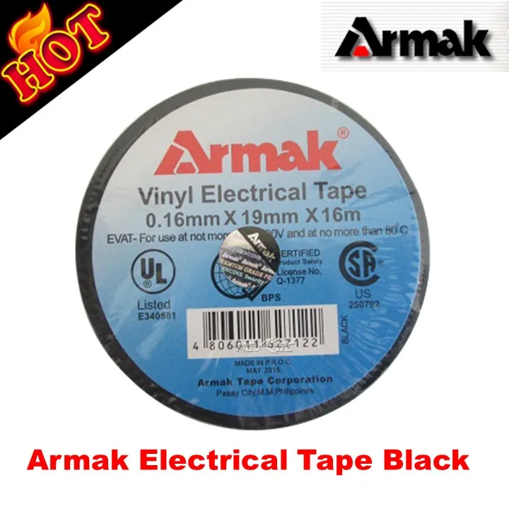 Armak Electrical Tape Black 0.16mm x 19mm x 16mm Original | MC ARC ...