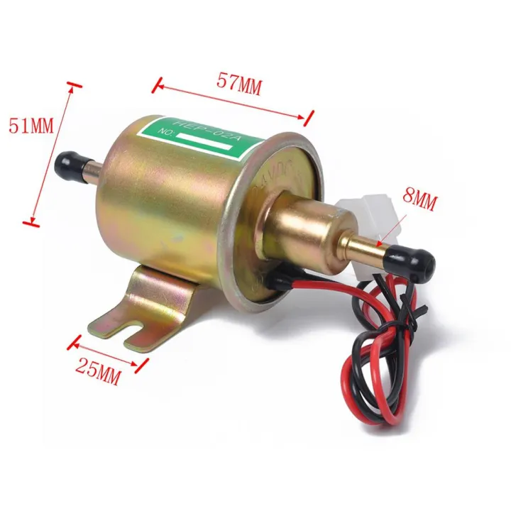 100 L/h Electronic Fuel Pump 12 V/24 V Universal Engine Fuel Supply ...